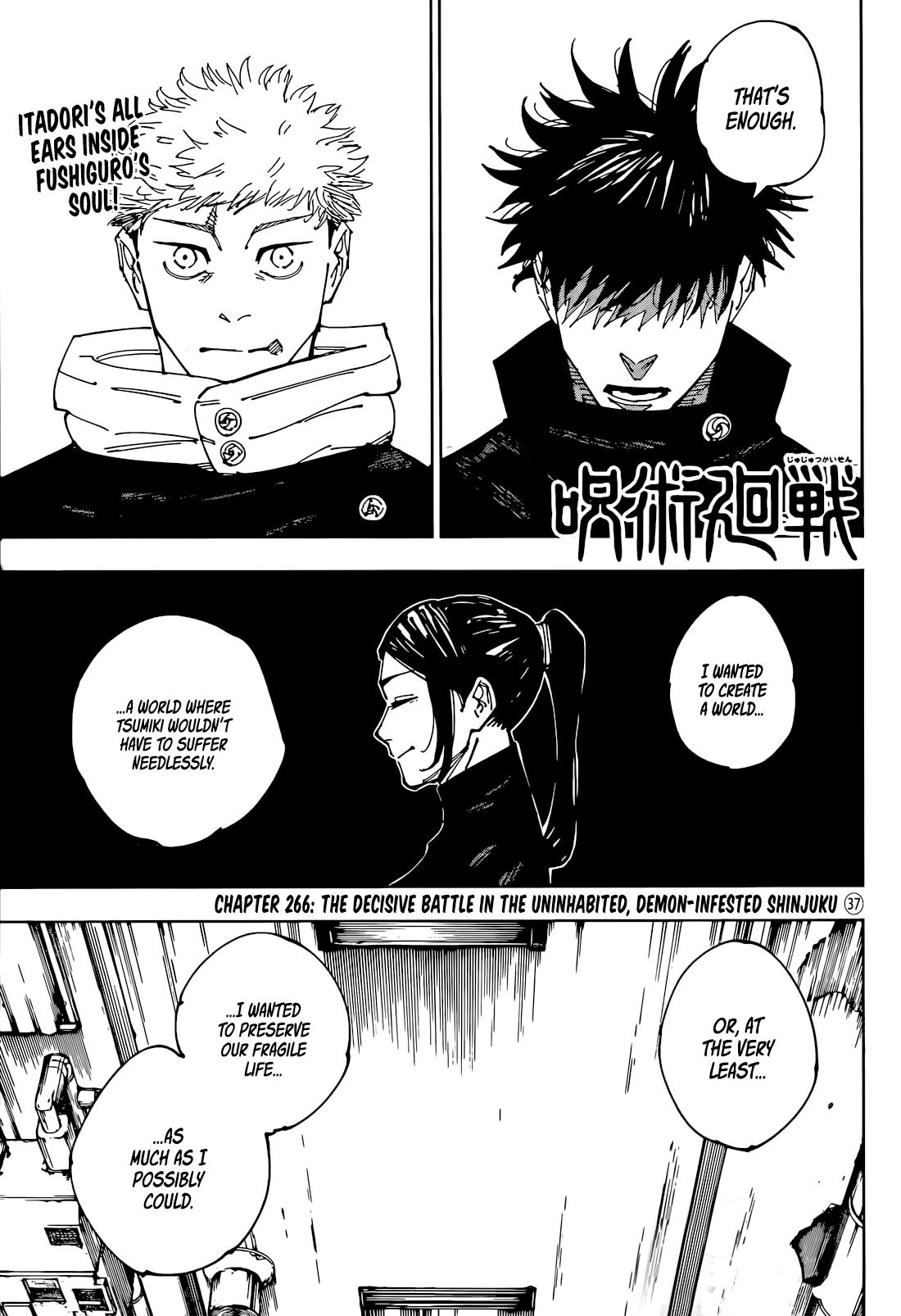 Jujutsu Kaisen, Chapter 266 - JJK Read