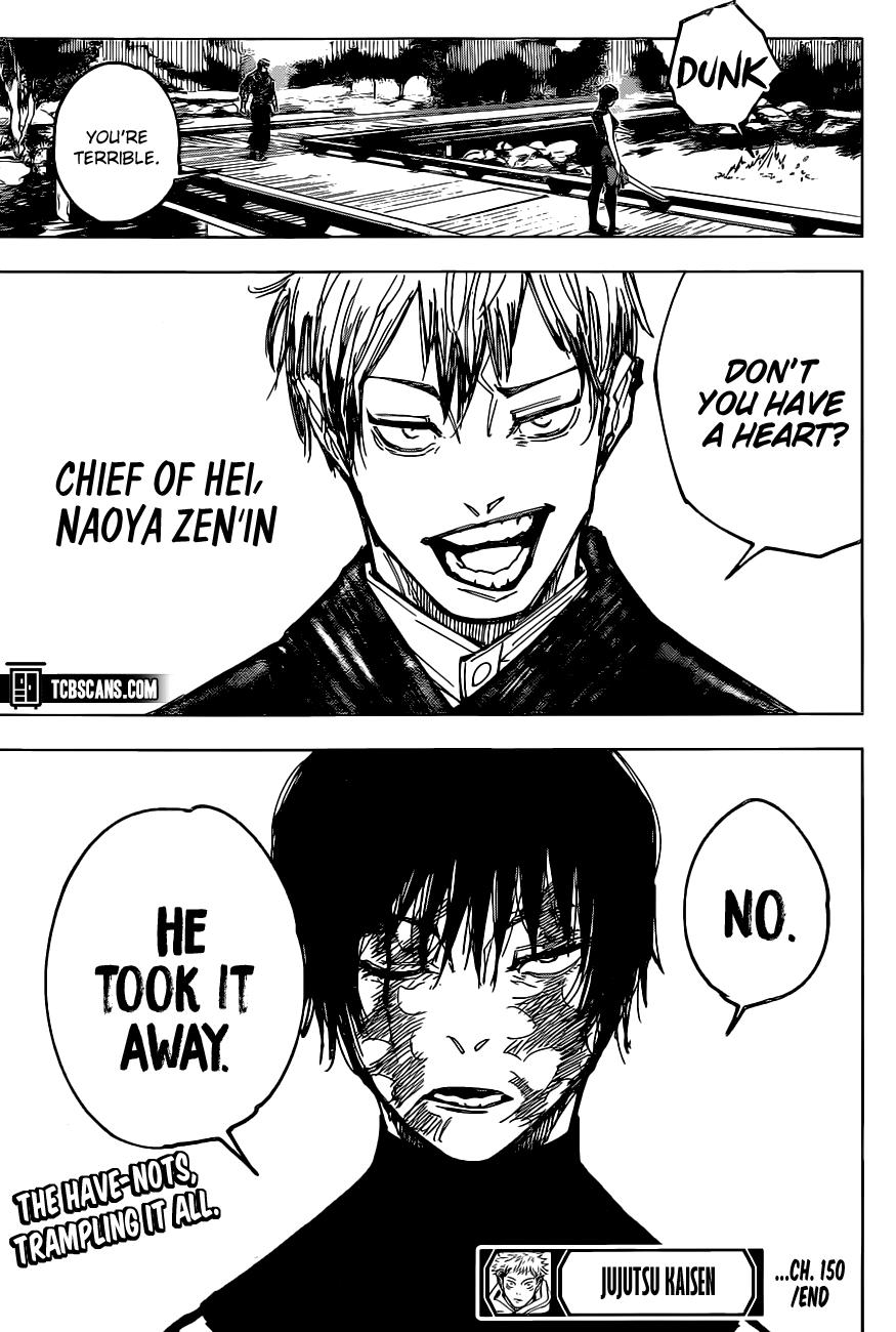Jujutsu Kaisen Chapter 150 - JJK Read